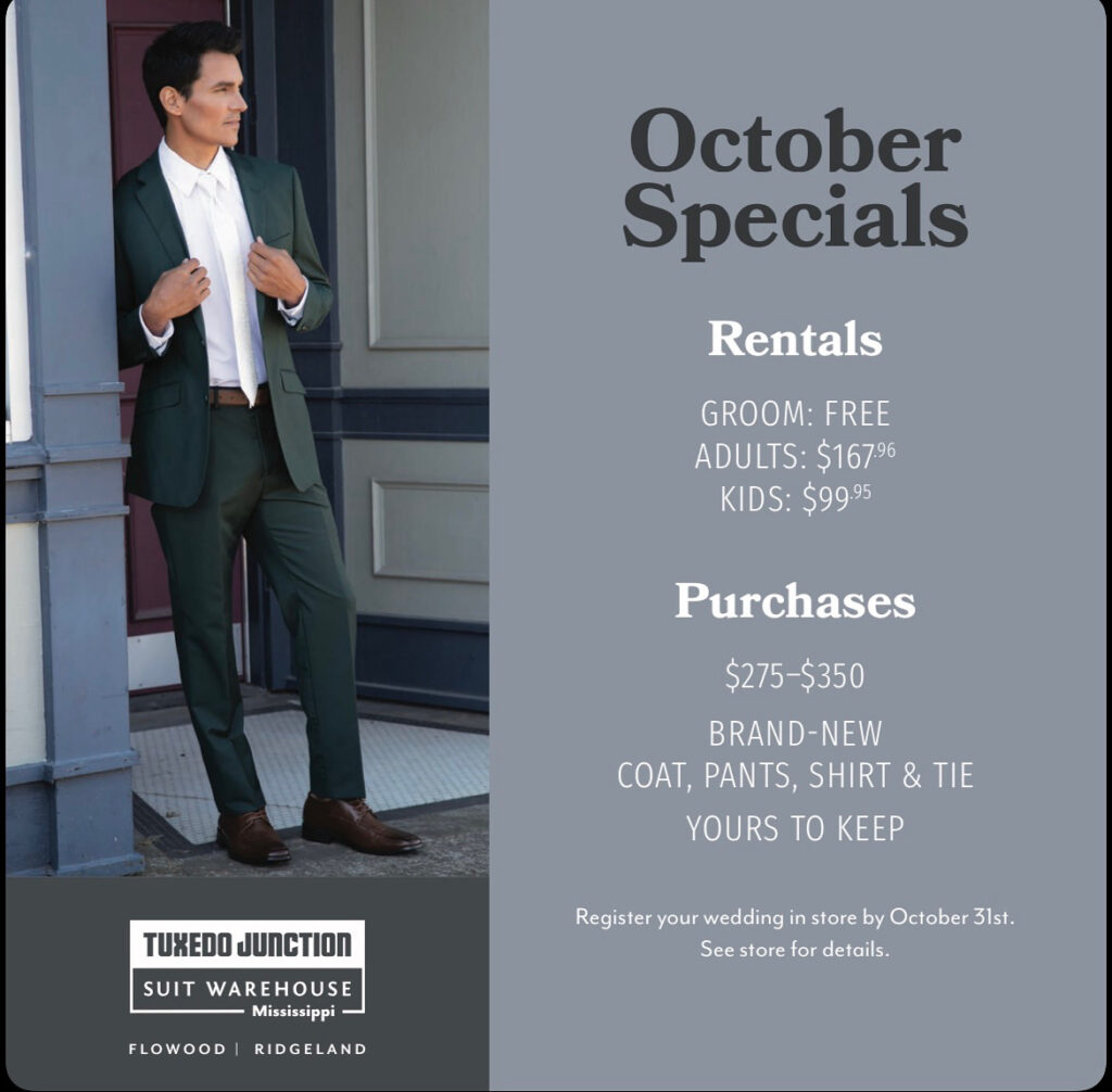 Tuxedo Junction Flowood & Ridgeland, MS Suits And Men's Formalwear ...